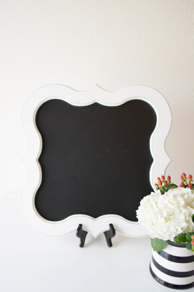 DIY Calligraphy Chalkboard Sign
