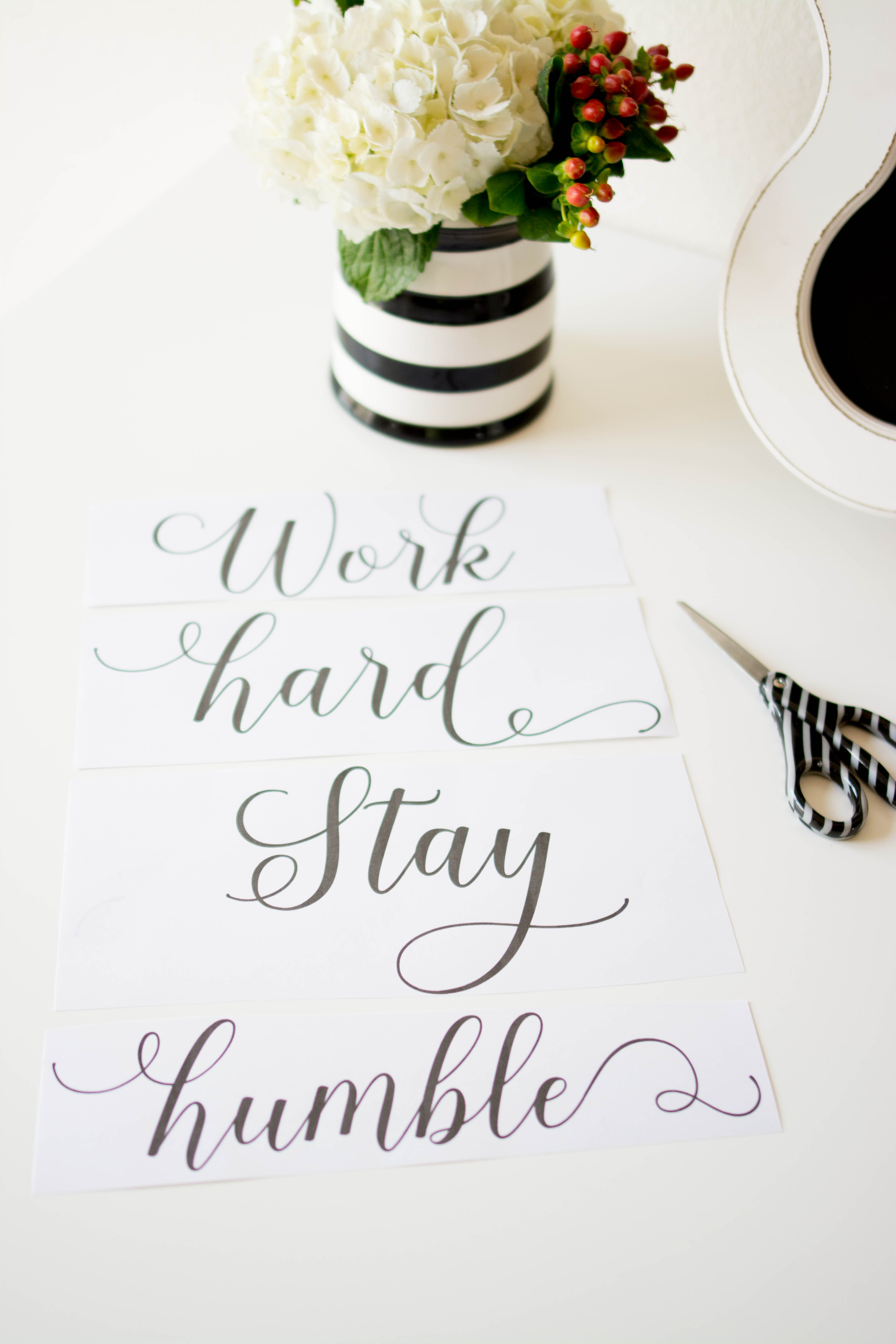 DIY Calligraphy Chalkboard Sign