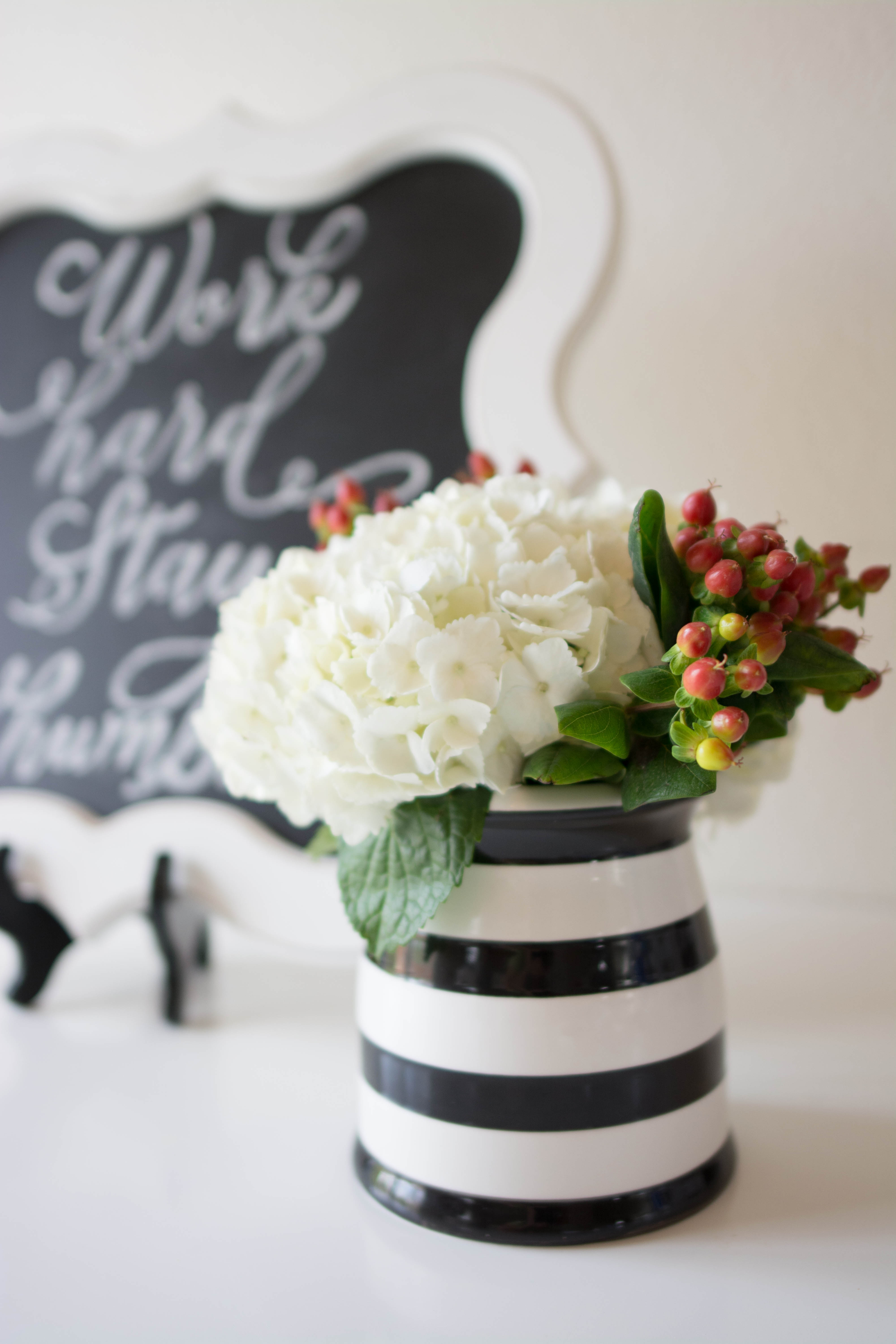 DIY Calligraphy Chalkboard Sign